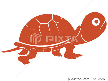 Turtle - vermillion - Stock Illustration [8488597] - PIXTA