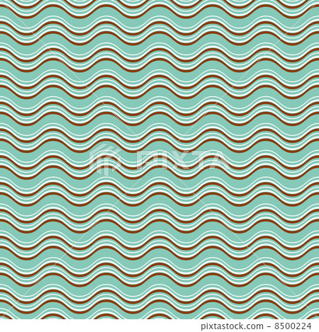 Geometric wave seamless pattern background-插圖素材 [8500224] - PIXTA圖庫