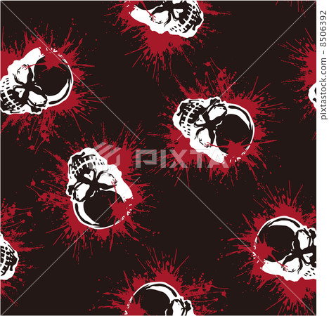Skull. Splatter - - Stock Illustration [8506392] - PIXTA