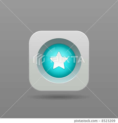 Star button - Stock Illustration [8523209] - PIXTA