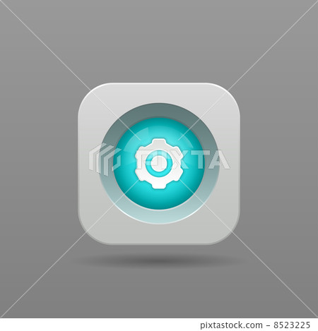 Gear button - Stock Illustration [8523225] - PIXTA