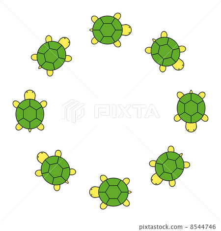 Turtle frame - Stock Illustration [8544746] - PIXTA