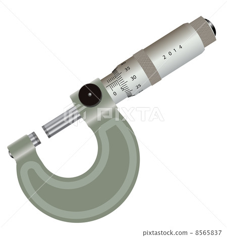 micrometer isolated on a white background - Stock Illustration [8565837 ...