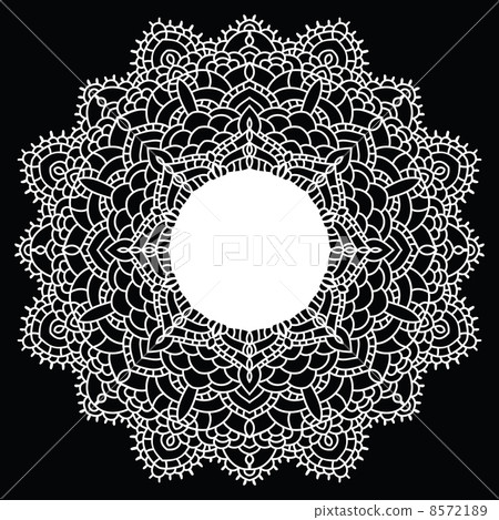 Crochet lace mandala. - Stock Illustration [8572189] - PIXTA