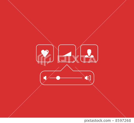 Volume progress bar concept made of lines - Stock Illustration [8597268 ...