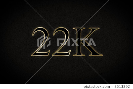 22K Gold - Stock Illustration [8613292] - PIXTA