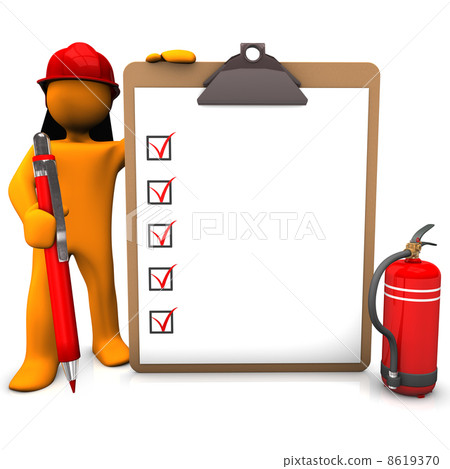 Fireman Clipboard - Stock Illustration [8619370] - PIXTA
