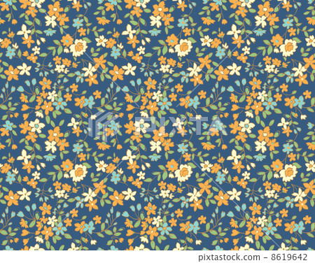 Liberty style small flower pattern - Stock Illustration [8619642] - PIXTA