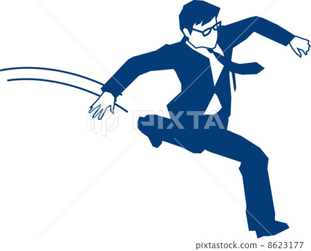 A hop businessman - Stock Illustration [8623177] - PIXTA