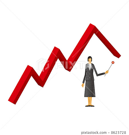 OL and line chart - Stock Illustration [8623728] - PIXTA
