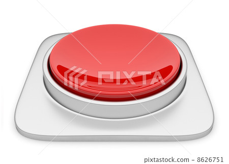 Red button 3d Illustration. Icon isolated - Stock Illustration [8626751 ...