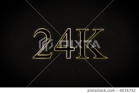 24K Gold - Stock Illustration [8636782] - PIXTA