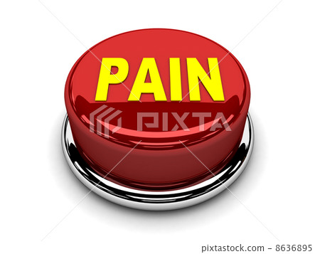 3d button red pain stop push-插圖素材 [8636895] - PIXTA圖庫