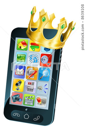 Mobile Phone King - Stock Illustration [8639108] - PIXTA