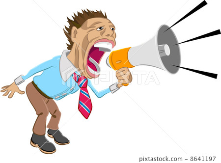 shout!-插圖素材 [8641197] - PIXTA圖庫