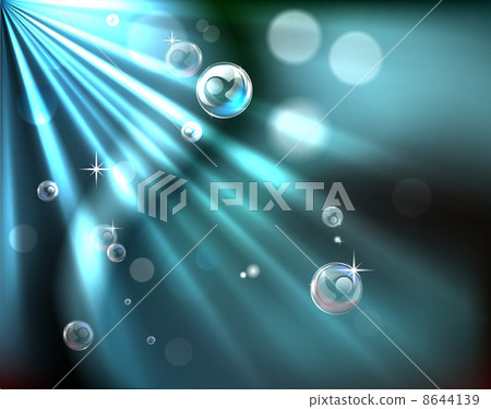 Light rays bubble background - Stock Illustration [8644139] - PIXTA