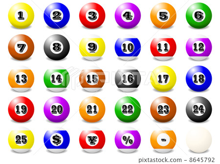 Billiard ball number - Stock Illustration [8645792] - PIXTA