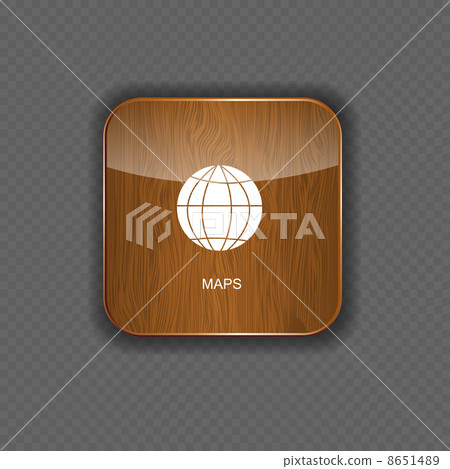Map wood application icons vector illustration - Stock Illustration ...