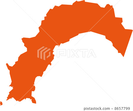 Map of Kochi Prefecture - Stock Illustration [8657799] - PIXTA