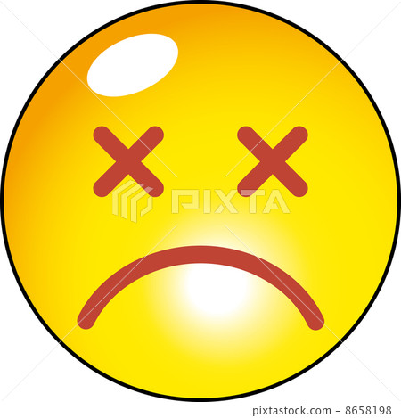 A face mark that fell into a mistake - Stock Illustration [8658198] - PIXTA