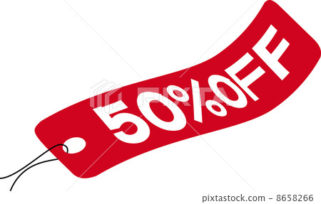 50% discount card - Stock Illustration [8658266] - PIXTA