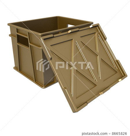 open plastic container with a lid - Stock Illustration [8665826] - PIXTA