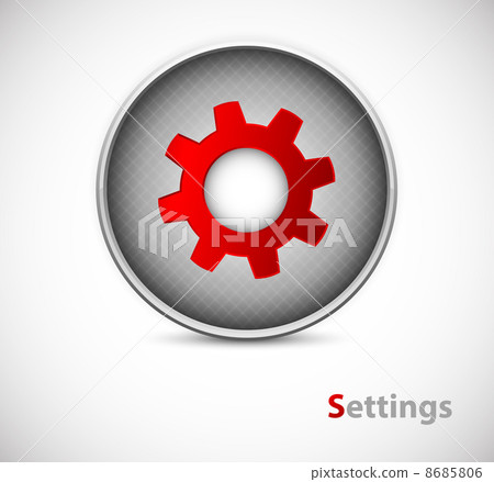 Button of settings - Stock Illustration [8685806] - PIXTA