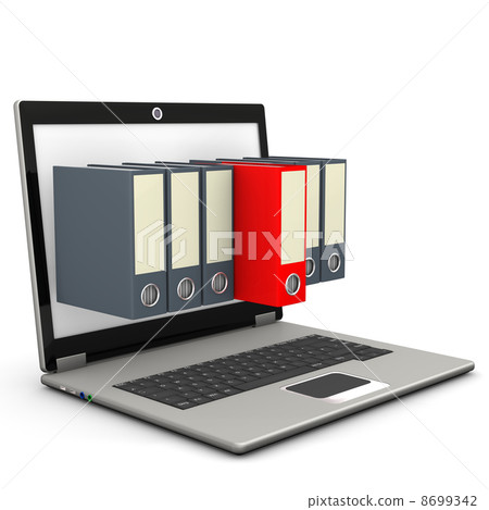 Notebook Seven Folders Red Folder - Stock Illustration [8699342] - PIXTA