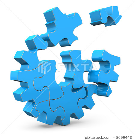 Blue Gear - Stock Illustration [8699448] - PIXTA