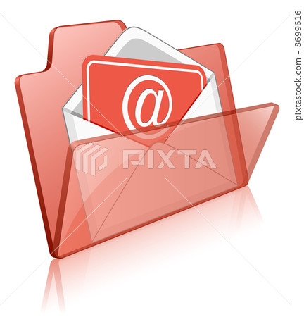 glossy-folder-email - Stock Illustration [8699616] - PIXTA