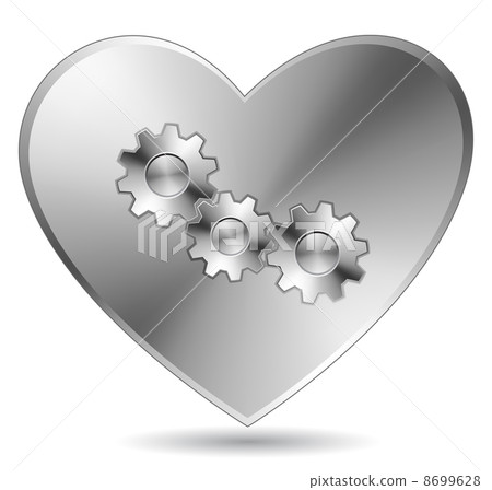 steel-heart-1 - Stock Illustration [8699628] - PIXTA