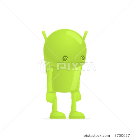 funny cartoon android - Stock Illustration [8700627] - PIXTA