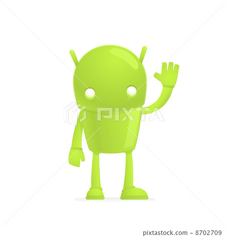 funny cartoon android - Stock Illustration [8702709] - PIXTA