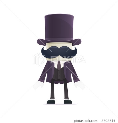 funny cartoon illusionist - Stock Illustration [8702715] - PIXTA