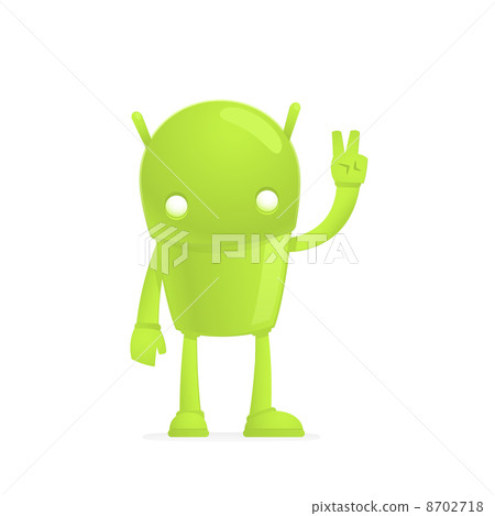 funny cartoon android-插圖素材 [8702718] - PIXTA圖庫