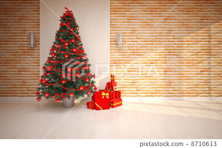Christmas Empty interior - Stock Illustration [8710613] - PIXTA