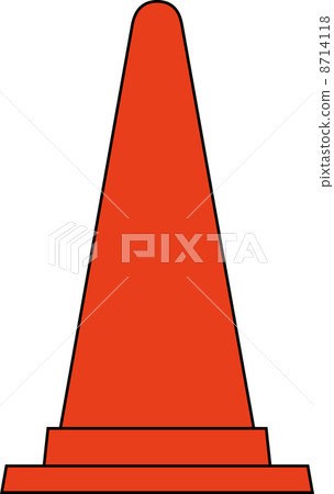 Triangular cone - Stock Illustration [8714118] - PIXTA
