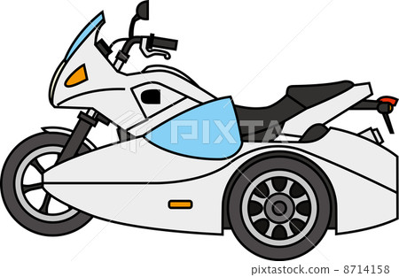 Motorcycle and sidecar - Stock Illustration [8714158] - PIXTA