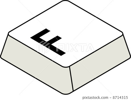 Keyboard alphabet F - Stock Illustration [8714315] - PIXTA