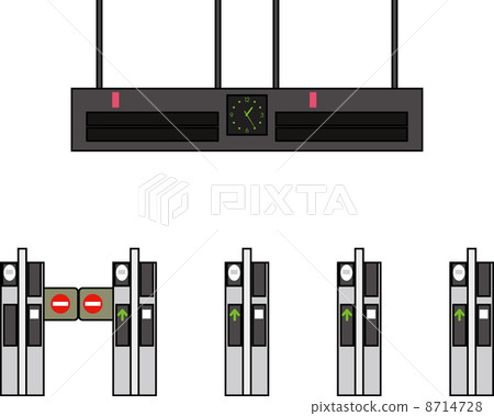 Automatic ticket inspection - Stock Illustration [8714728] - PIXTA