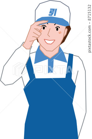 Moving smile moving staff greet - Stock Illustration [8715132] - PIXTA