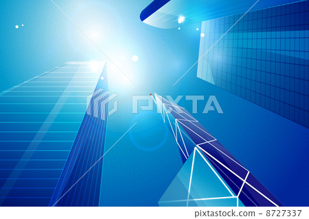 Vector business center | skyscrapers background - Stock Illustration ...