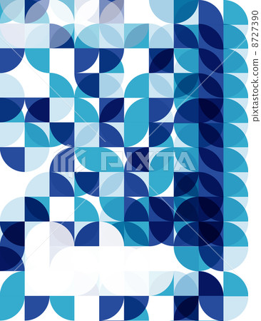 Blue modern geometric abstract background - Stock Illustration [8727390 ...