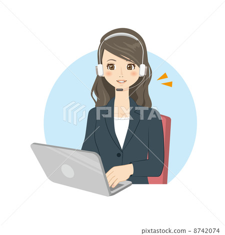 Call center [Anime style series] - Stock Illustration [8742074] - PIXTA