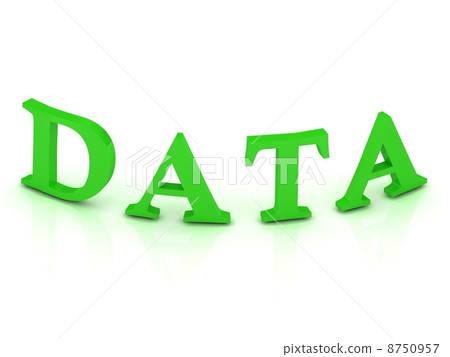DATA sign with green letters - Stock Illustration [8750957] - PIXTA