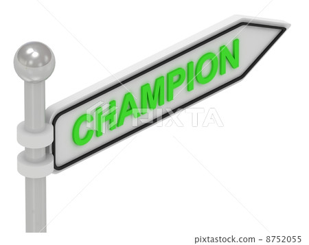 CHAMPION arrow sign with letters - Stock Illustration [8752055] - PIXTA