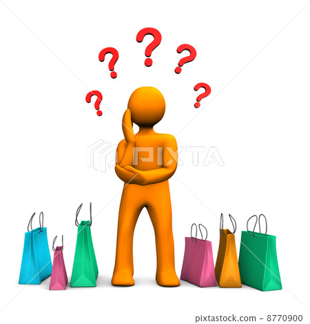 Shopping Question - Stock Illustration [8770900] - PIXTA