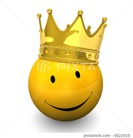 Smiley Golden Crown - Stock Illustration [8822010] - PIXTA