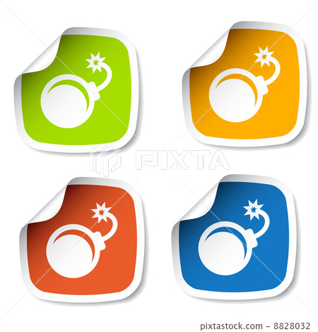 bomb stickers - Stock Illustration [8828032] - PIXTA