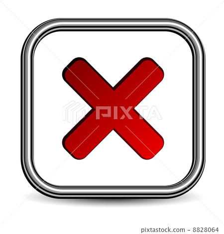 negative checkmark - Stock Illustration [8828064] - PIXTA